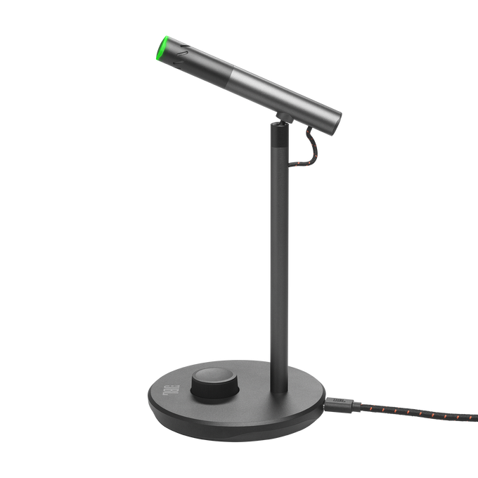 JBL Quantum Stream Talk | Micrófono de condensador USB para streaming, grabación y gaming.